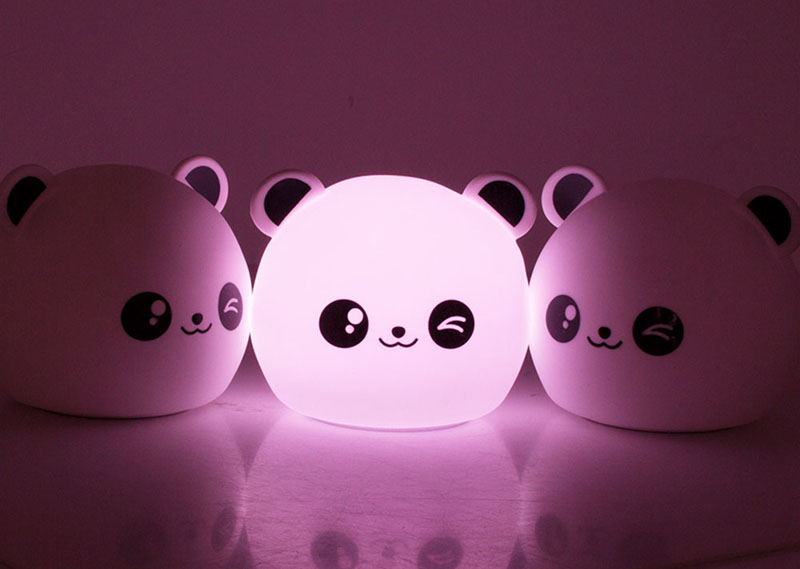 Detská LED lampa Panda s ovládačom | Margaretkashop - Darčeky za super ceny